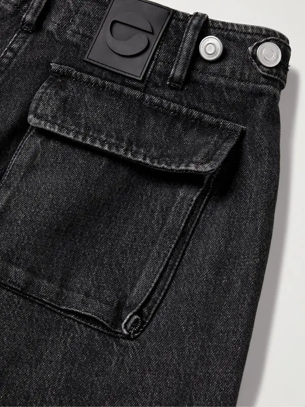 Coperni High-rise Wide-leg Cargo Jeans