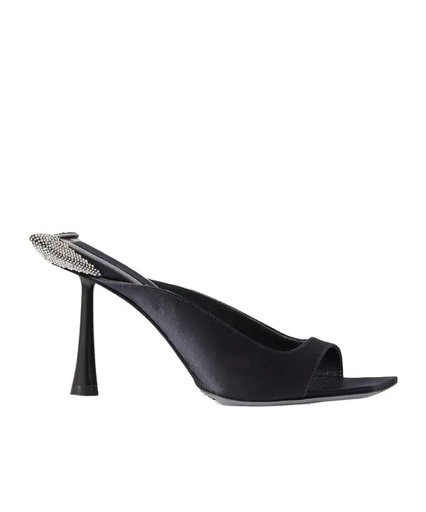 Benedetta Bruzziches Cossyra Crystal-embellished Silk Mules