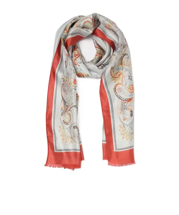 Etro Floral Paisley Motif Scarf