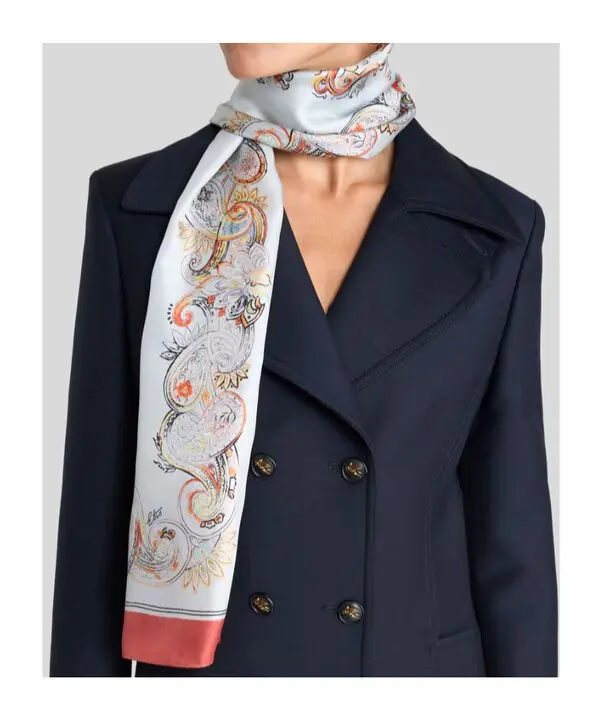 Etro Floral Paisley Motif Scarf