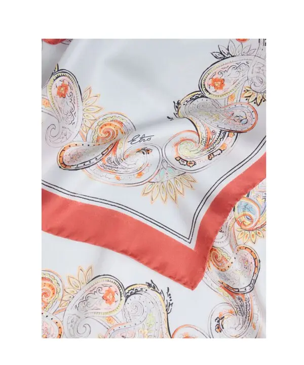 Etro Floral Paisley Motif Scarf