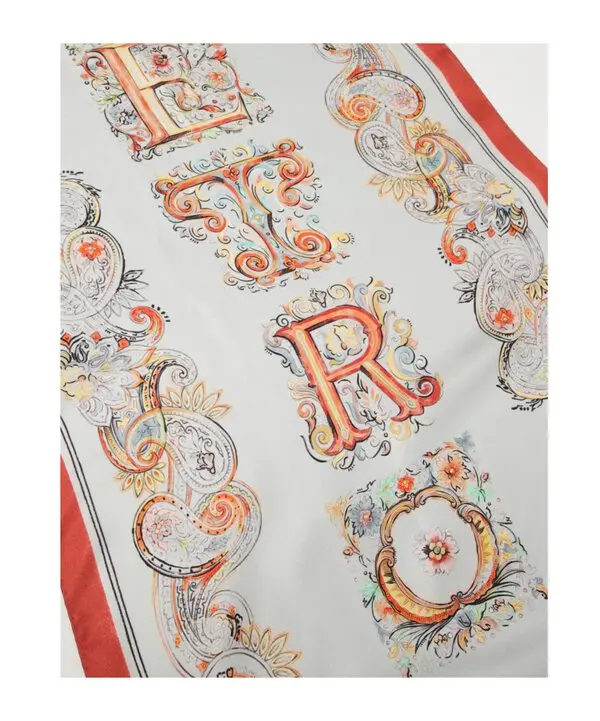 Etro Floral Paisley Motif Scarf