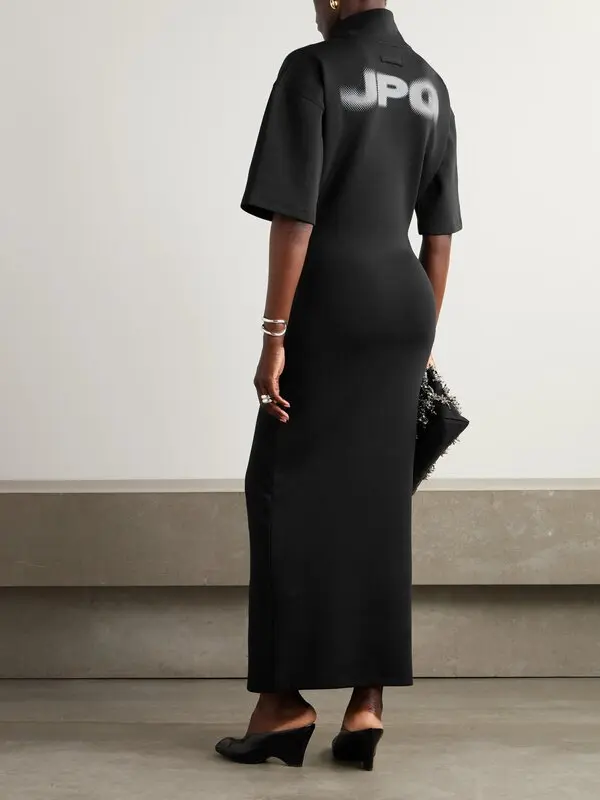 JEAN PAUL GAULTIER Printed Jersey Maxi Dress