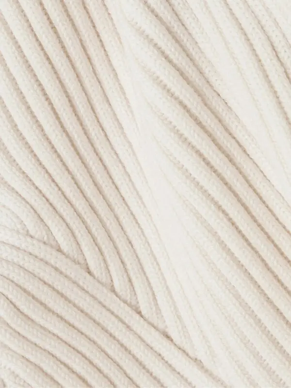 JEAN PAUL GAULTIER Paneled Ribbed Wool-blend Bustier Top