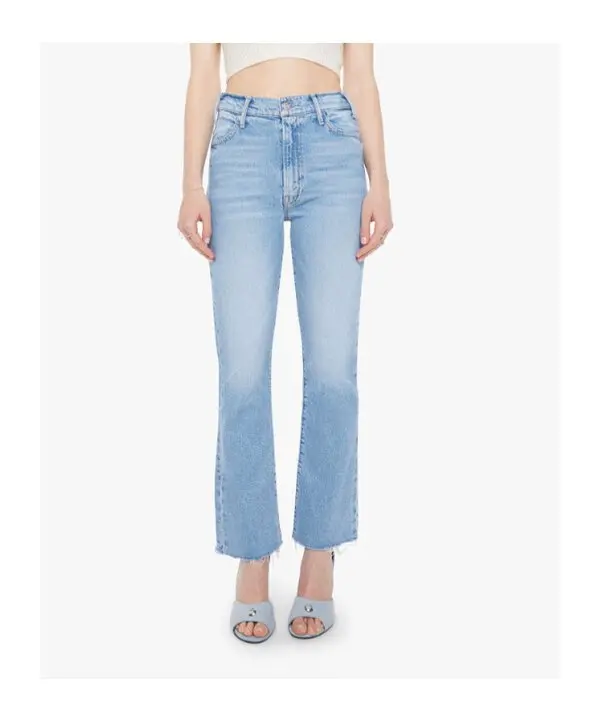 MOTHER The Hustler Frayed-hem Jeans