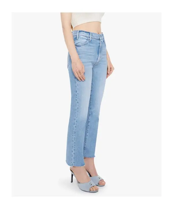 MOTHER The Hustler Frayed-hem Jeans
