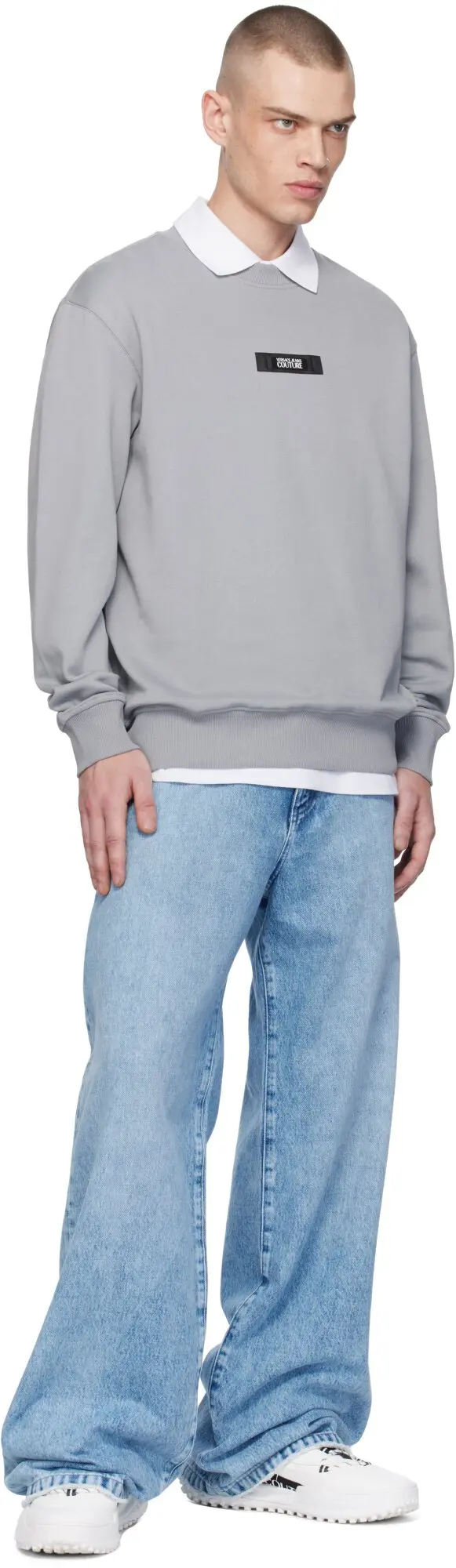 Versace Logo-patch Sweatshirt