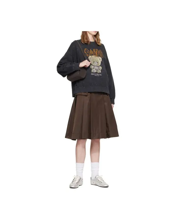 GANNI Isoli Oversized Teddy Sweatshirt