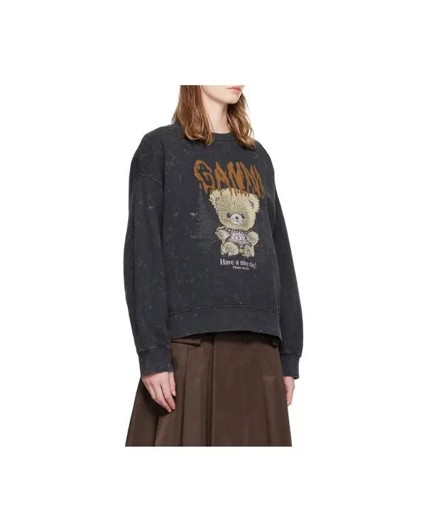 GANNI Isoli Oversized Teddy Sweatshirt