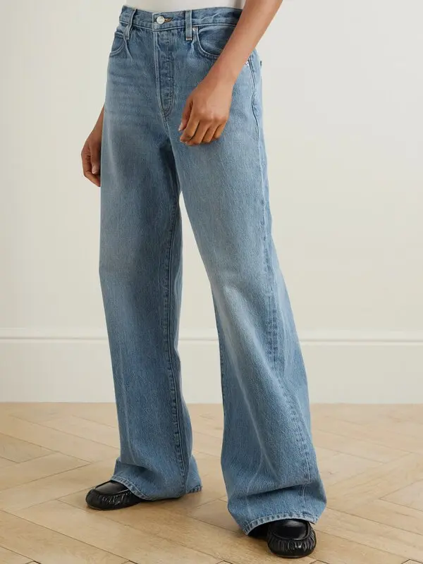 FRAME The Loose Low-rise Wide-leg Jeans - No