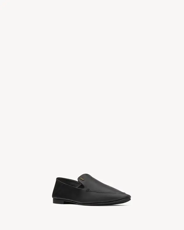 Saint Laurent Logo-plaque Loafers