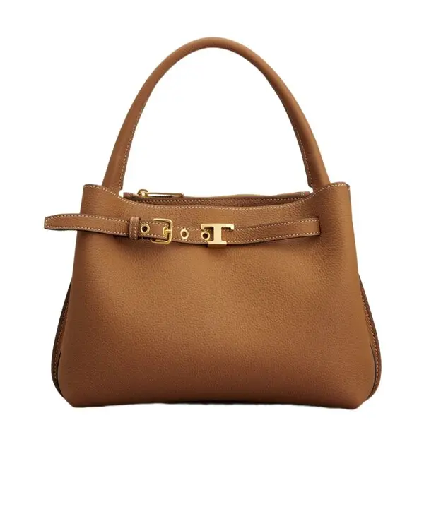 TOD'S T-plaque Belt Detail Tote Bag