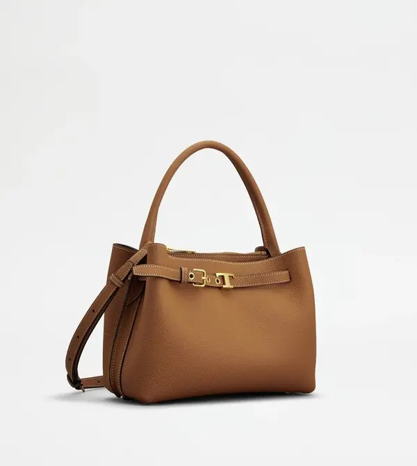TOD'S T-plaque Belt Detail Tote Bag