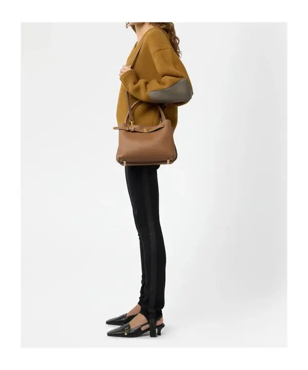 TOD'S T-plaque Belt Detail Tote Bag