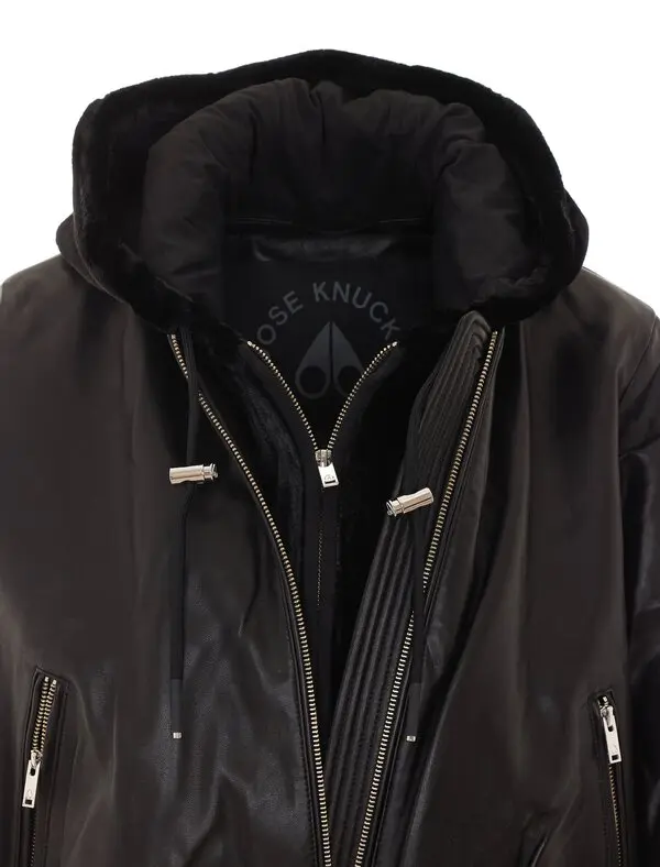 Moose Knuckles Zip-up Hooded Jacket