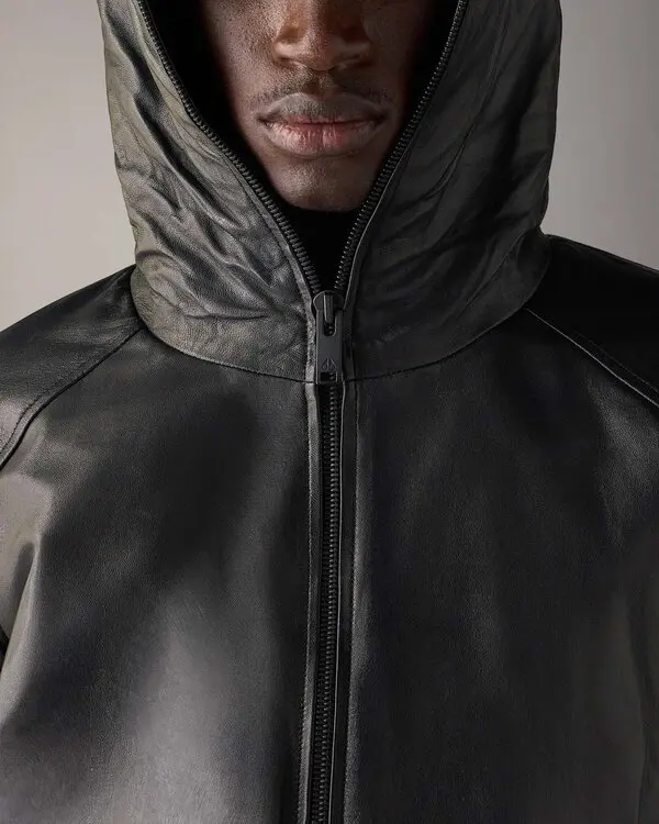 Moose Knuckles Neo Bunny Leather Jacket