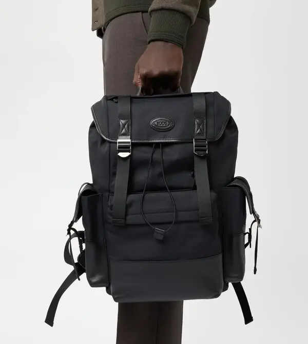 TOD'S Drawstring Flap Backpack