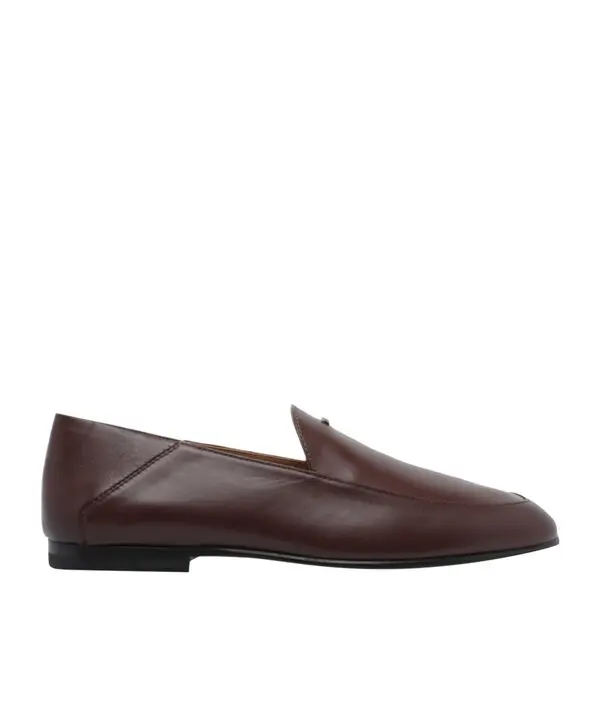 TOD'S Round Toe Flat Mules - Brown