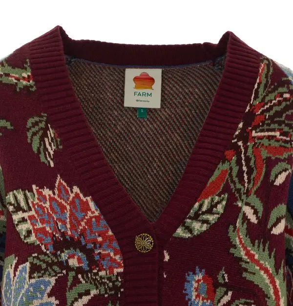 Farm Rio Long-sleeve Knit Cardigan