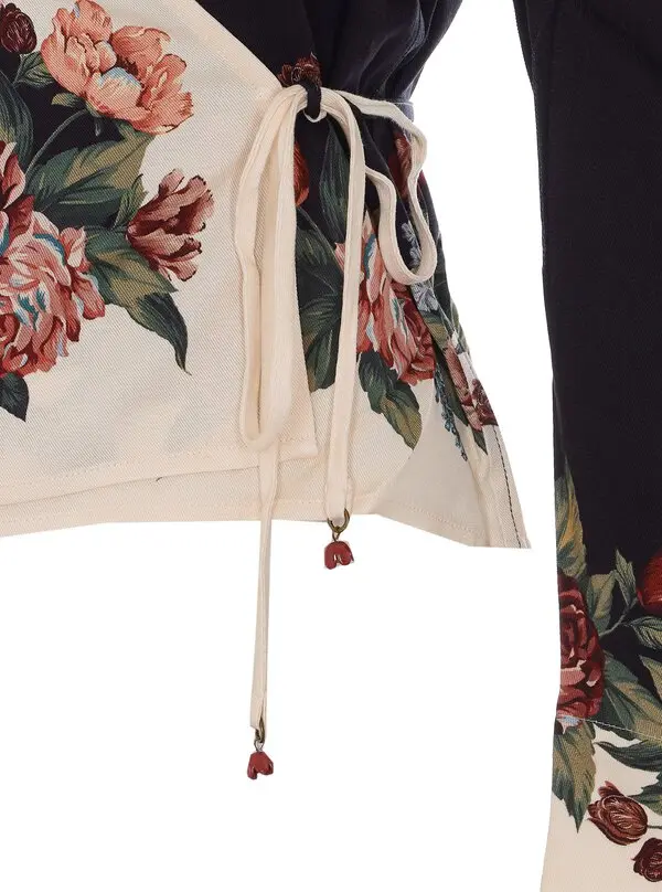 Farm Rio Wrap Floral Blouse