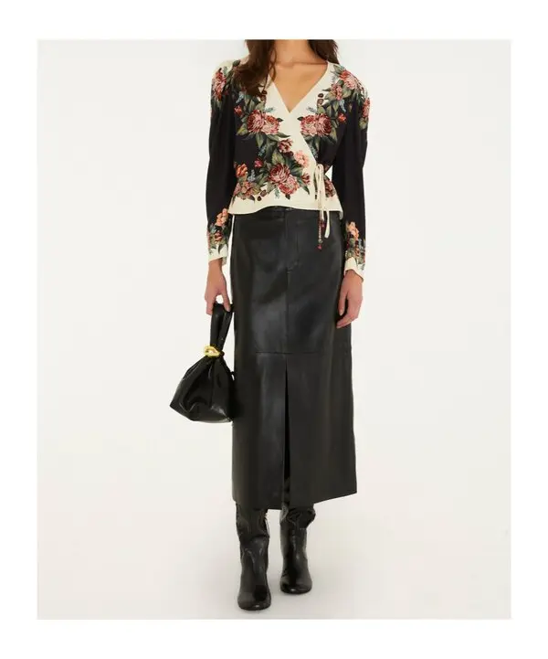 Farm Rio Wrap Floral Blouse