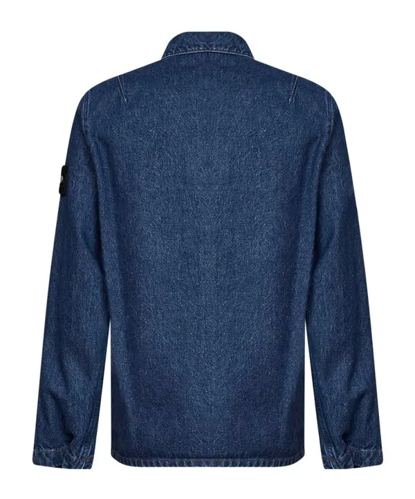 Stone Island Zip-front Denim Shirt