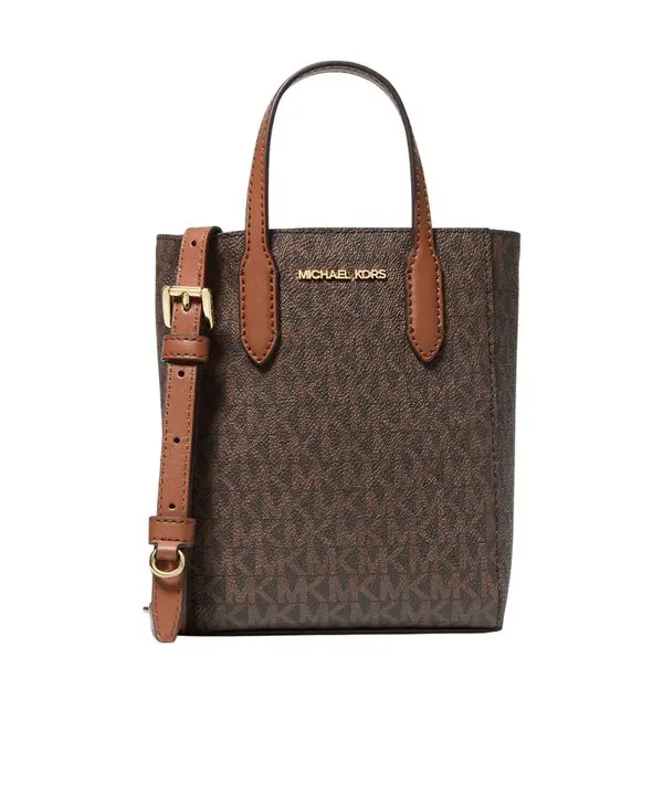 Michael Kors Vincent Logo Shoulder Bag - Brown