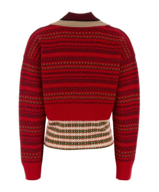 Dries Van Noten Toinette Patterned Knit Sweater