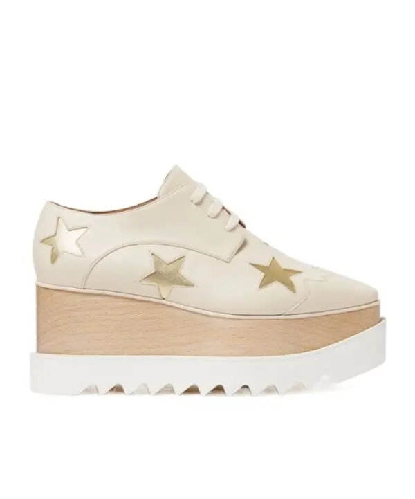 Stella McCartney Elyse Star Platform Lace-up Shoes