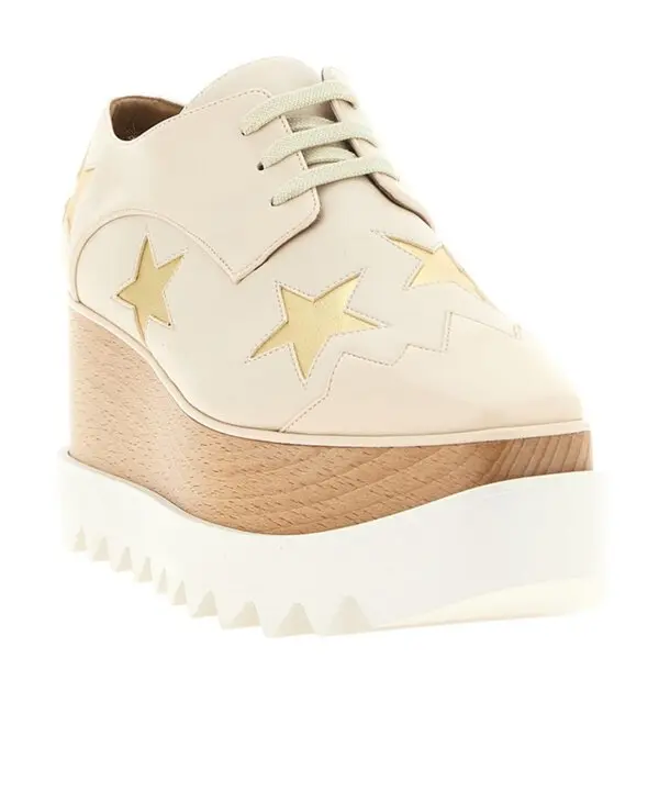 Stella McCartney Elyse Star Platform Lace-up Shoes