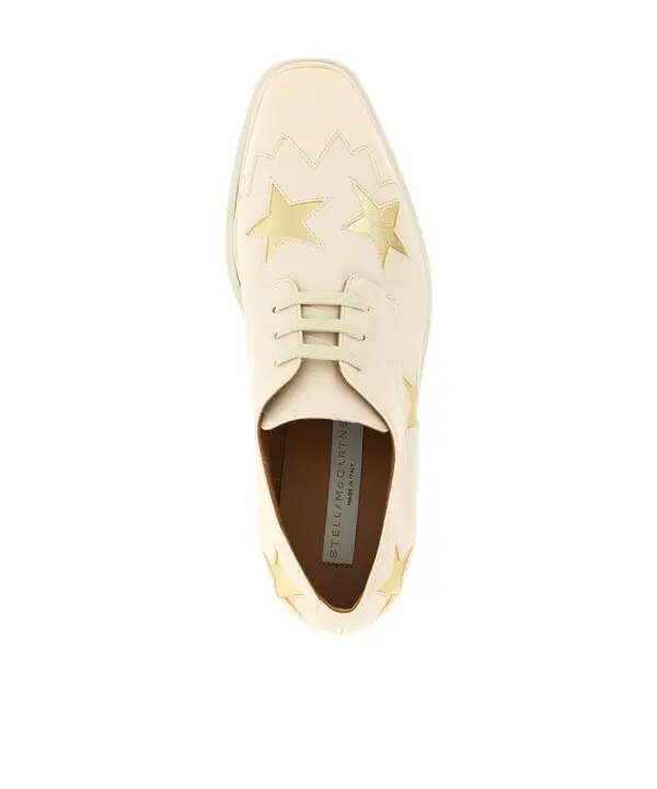 Stella McCartney Elyse Star Platform Lace-up Shoes