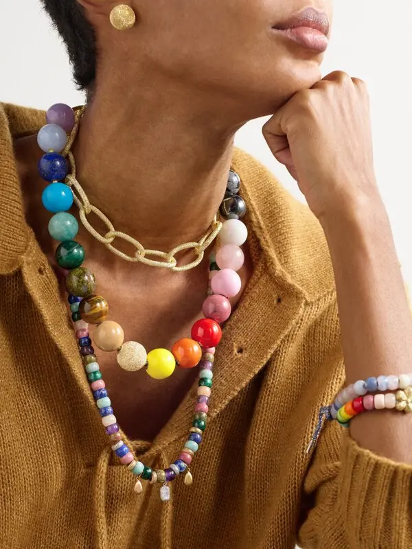Carolina Bucci Colorful Bead Necklace