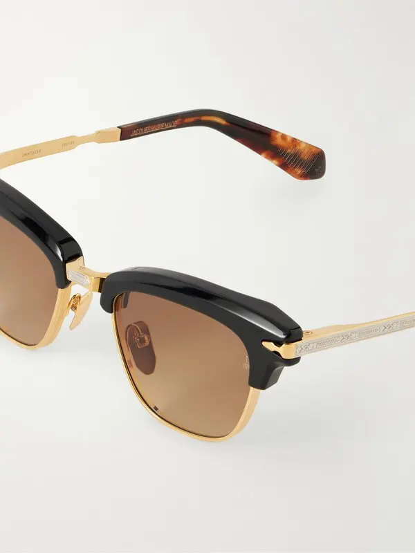 JACQUES MARIE MAGE Acetate And Metal Sunglasses