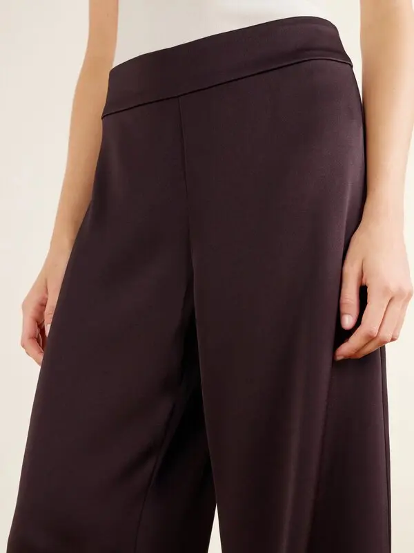 Johanna Ortiz Satin Wide-leg Pants - No