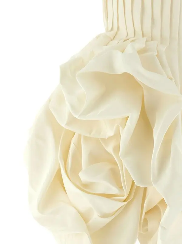Carolina Herrera Pleated Bubble Mini Dress