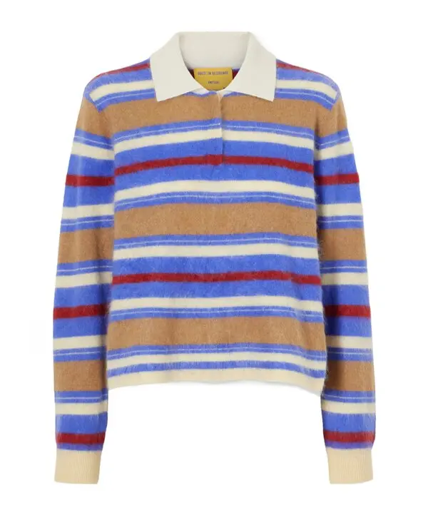 Guest In Residence Brushed Cashmere Polo Sweater