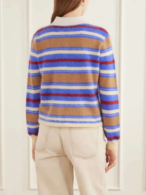 Guest In Residence Brushed Cashmere Polo Sweater