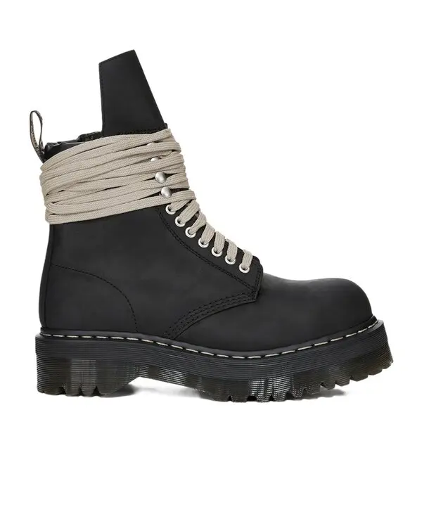 DR. MARTENS X RICK OWENS Round-toe Short Boots