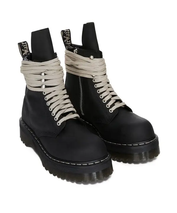 DR. MARTENS X RICK OWENS Round-toe Short Boots