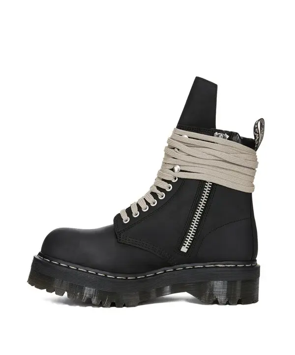 DR. MARTENS X RICK OWENS Round-toe Short Boots