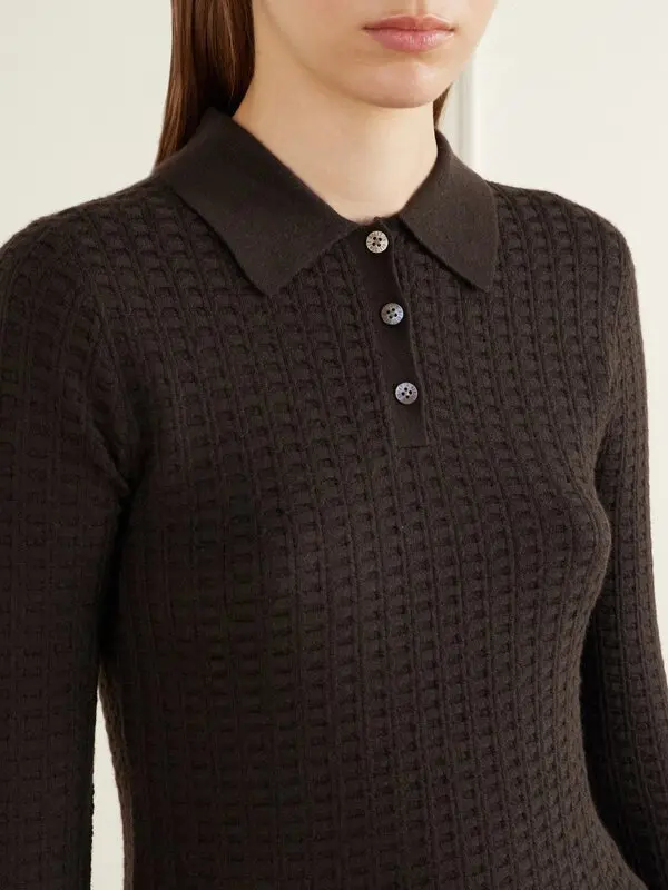 Guest In Residence Cashmere Polo Sweater