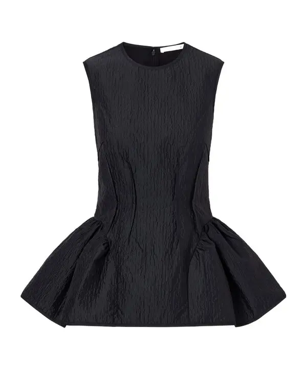 Cecilie Bahnsen Daimi Ruffled Cloqué Top