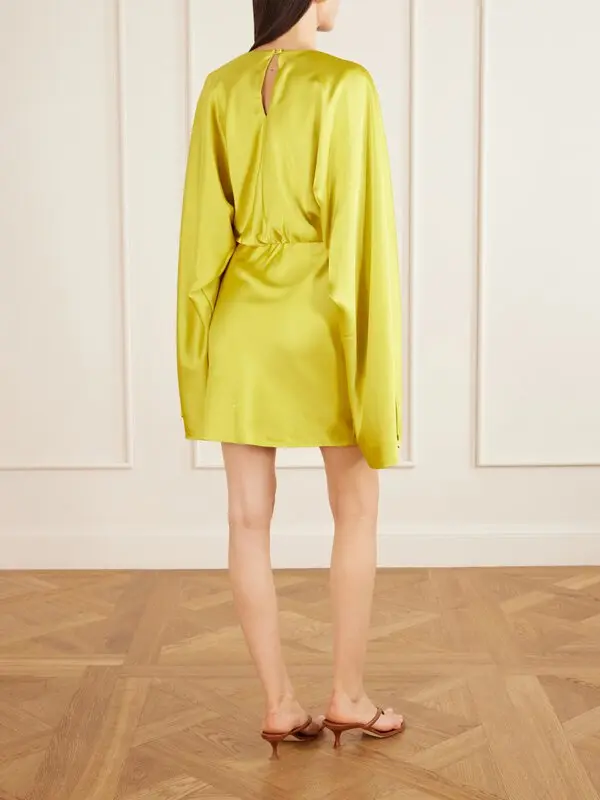 Norma Kamali Satin Mini Dress