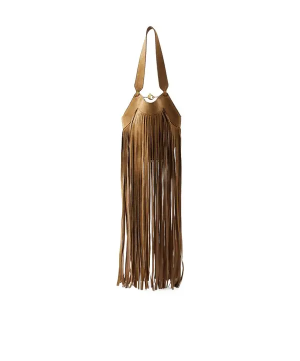 Khaite Lotus Fringed Leather Tote
