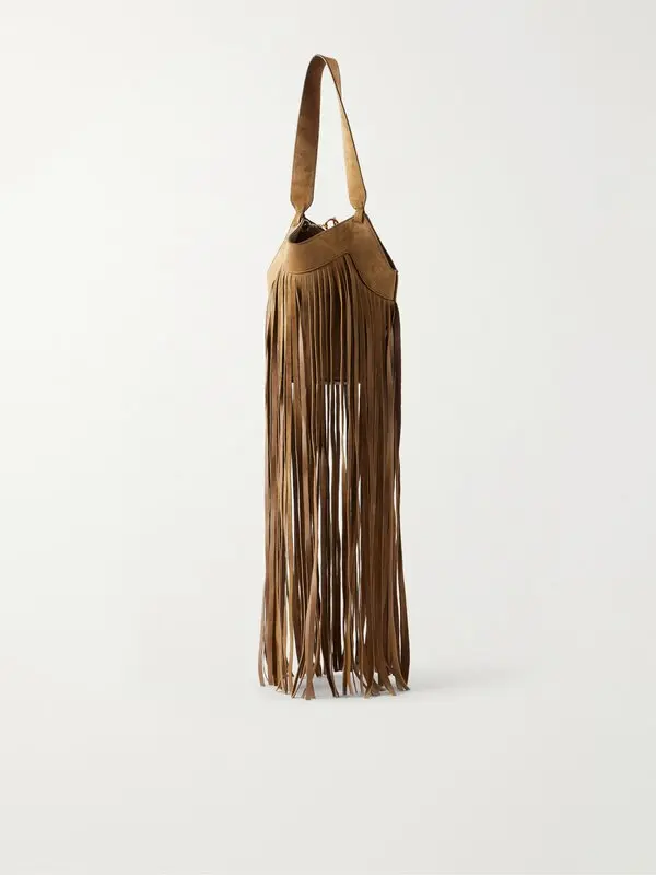 Khaite Lotus Fringed Leather Tote