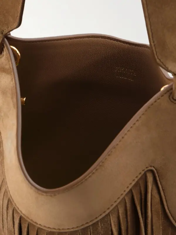 Khaite Lotus Fringed Leather Tote