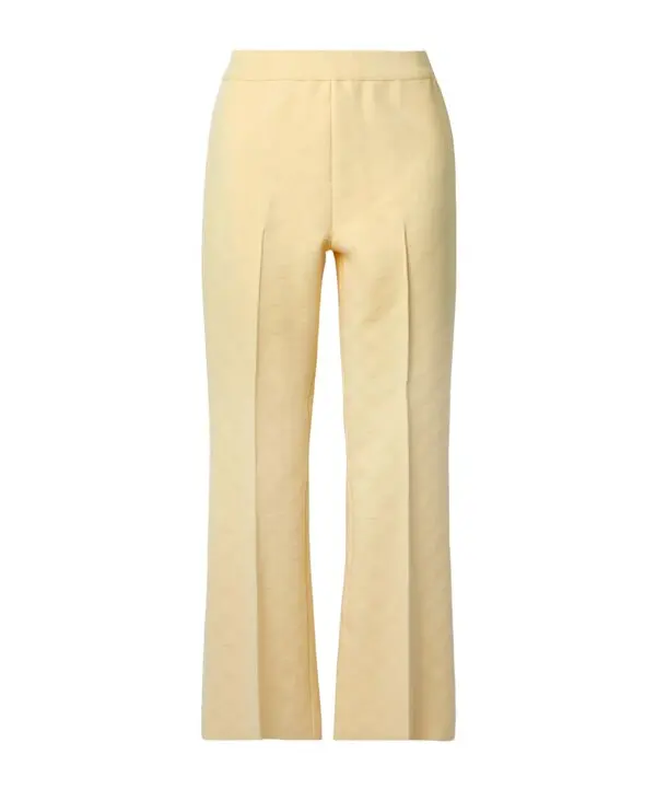 HIGH SPORT Kick Cropped Stretch-cotton Flared Pants