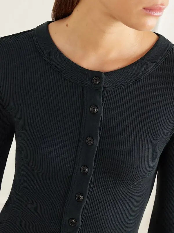 Citizens Of Humanity Ribbed Stretch Henley Top