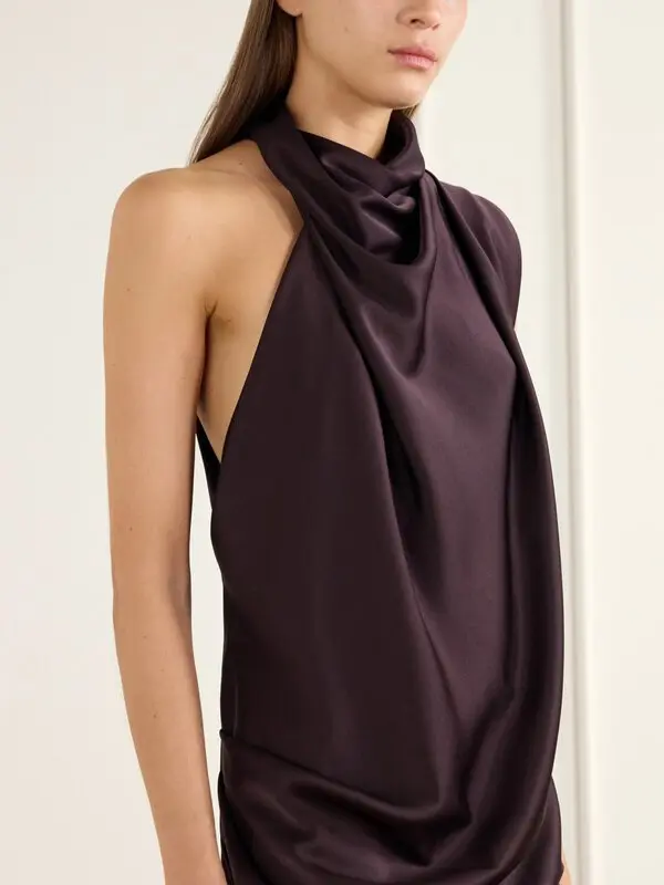 Johanna Ortiz Draped Satin Top