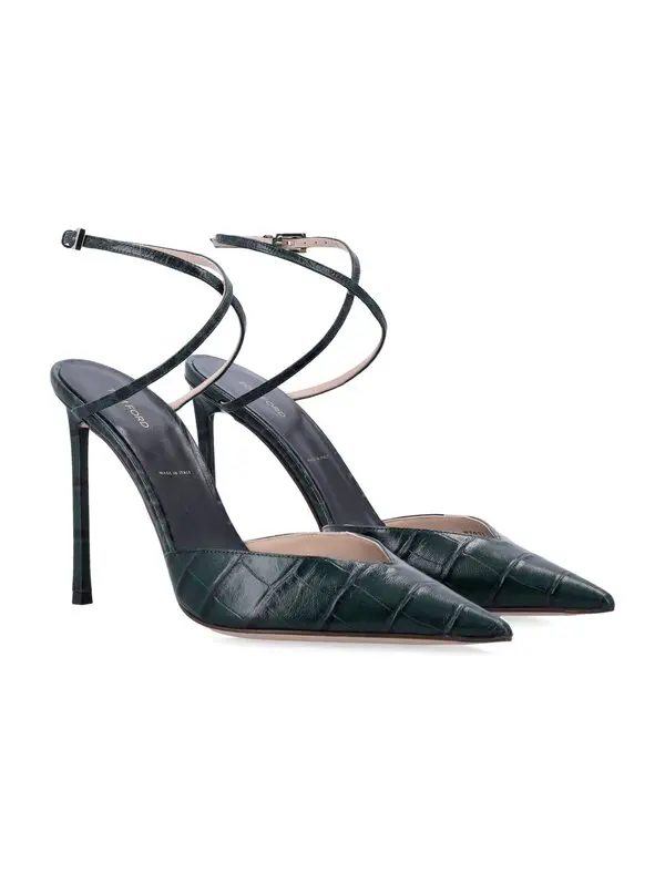 TOM FORD Croc-effect Leather Pumps